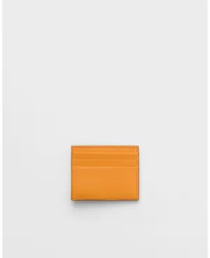 Prada Saffiano Leather Card Holder - Orange