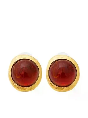 KENNETH JAY LANE Topaz-embellished Earrings - Gold