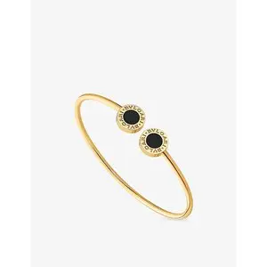 BVLGARI 18ct Yellow-gold And Onyx Bracelet - Yellow Gold