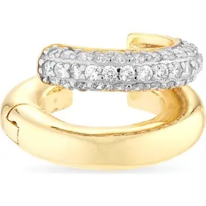 Shashi Bree Cubic Zirconia Single Ear Cuff - Gold