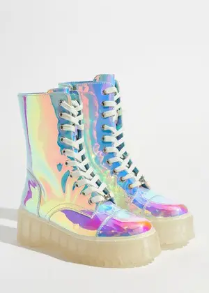 SPARKL Elle Combat Boot
