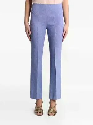 Etro Cady-texture Jacquard Trousers