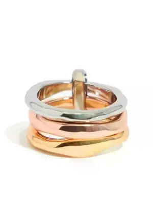 Bimba Y Lola Textured Triple Ring