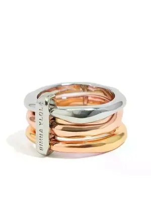 Bimba Y Lola Textured Triple Ring