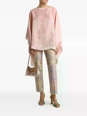 Etro Paisley-jacquard Cape Top