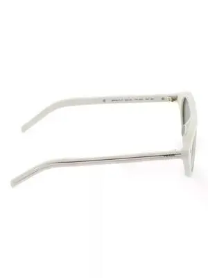 Prada Oval Frame Sunglasses - White