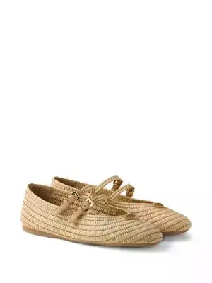 Prada Crochet Ballet Flats - Neutrals