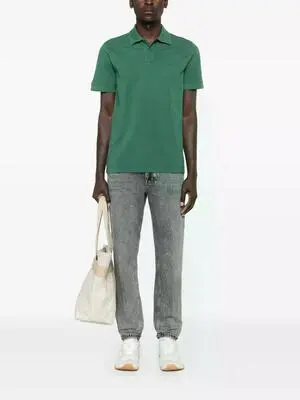 BOSS Logo-embroidered Piqué Polo Shirt - Green