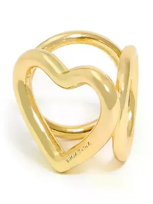 Bimba Y Lola Hearts Scarf Ring - Gold