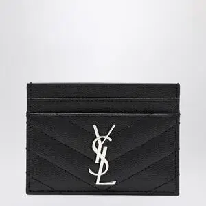 Saint Laurent Cassandre Card Holder - Black