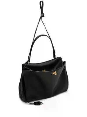 Balenciaga Leather Shoulder Bag - Black