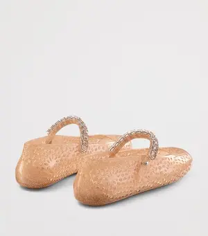JIMMY CHOO Jelly Ballet Flats - Beige