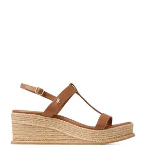 JIMMY CHOO Theia Wedge Sandals - Brown