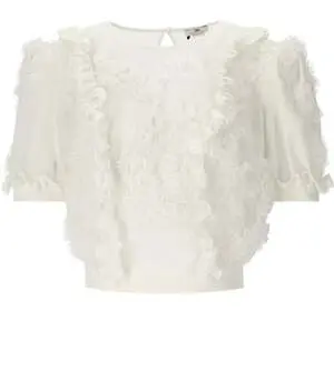 Elisabetta Franchi Puff Sleeve Blouses