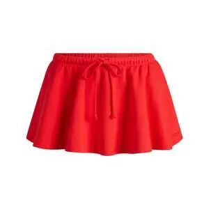 SKIMS Cotton Fleece Micro Mini Skirt - Ruby