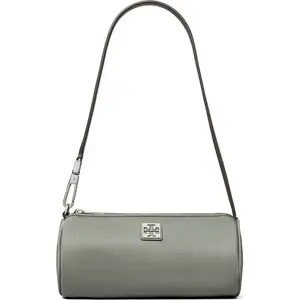 Tory Burch Virginia Nylon Cylinder Shoulder Bag - Stone