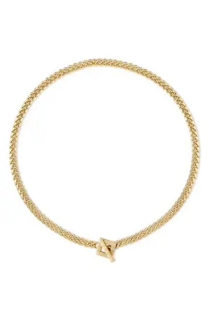 IVI LOS ANGELES Signore T-bar Chain Necklace - Yellow Gold
