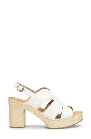 BØRN Nassau Slingback Platform Sandal - White
