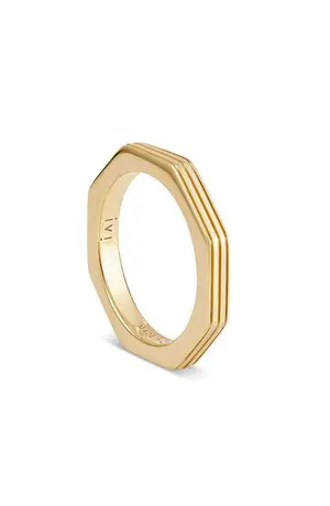 IVI LOS ANGELES Slim Octagon Band Ring