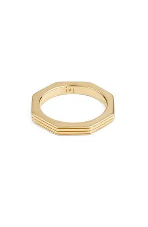 IVI LOS ANGELES Slim Octagon Band Ring