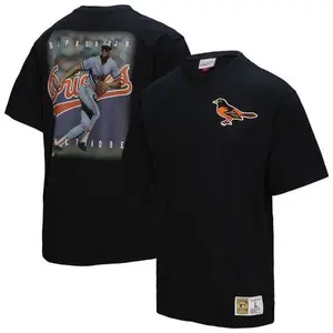 Mitchell & Ness Cal Ripken Jr. Baltimore Orioles Legends Collection Vintage Logo T-shirt - Black