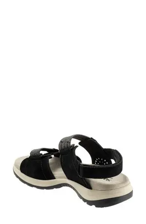 Softwalk Slingback Sandal - Black Suede