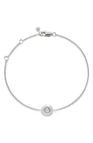 Monica Vinader April Birthstone Chain Bracelet - Sterling Silver /diamond