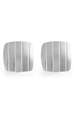 IVI LOS ANGELES Slot Clip-on Earrings - Silver