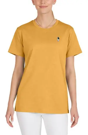DALIX Astronaut Jersey Relaxed T-shirt - Mustard