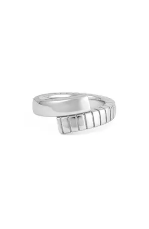 IVI LOS ANGELES Joia Slim Twist Ring - Silver