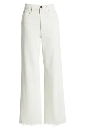 SLVRLAKE Grace High-waist Wide-leg Jeans - White