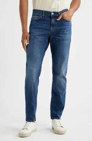 MAVI Steve Athletic Slim Fit Jeans - Deep Brushed Williamsburg