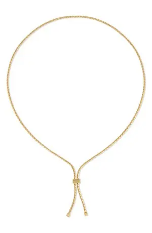 IVI LOS ANGELES Bolo Tie Chain Necklace - Yellow Gold