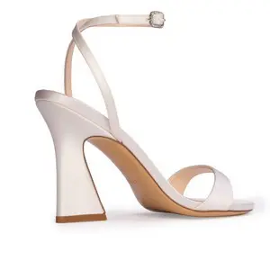 ANNE BARGE Muse Sandal - White Satin
