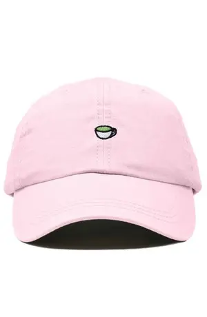 DALIX Embroidered Cotton Baseball Cap - Washed Pink
