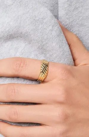 ANA LUISA Lydia Twisted Band Ring