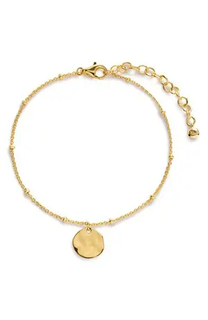 MONICA VINADER Siren Muse Hammered Disc Charm Bracelet