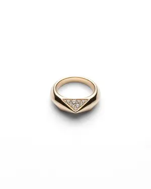 Prada Eternal Gold Ring With Diamonds - Gold/silver