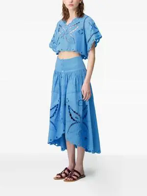 Claudie Pierlot Embroidered Blouse