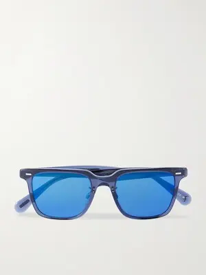 Oliver Spencer Roger Federer Mr. Federer Ii D-frame Sunglasses - Blue