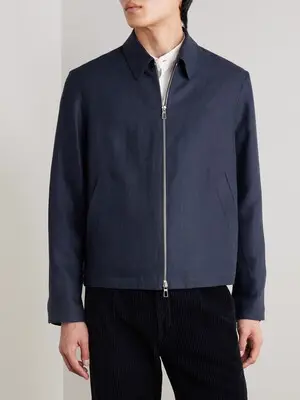 Loro Piana Maurin Linen-twill Blouson Jacket
