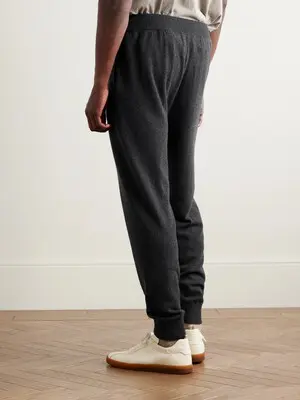 Derek Rose Finley Tapered Cashmere Sweatpants - Gray