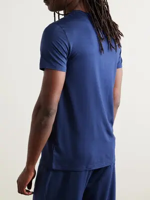 Derek Rose Basel Stretch-micro Modal Jersey T-shirt - Blue