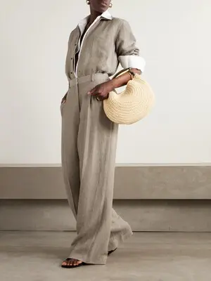 Loro Piana André Herringbone Linen Shirt