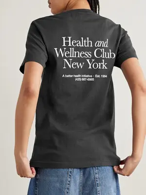 SPORTY & RICH Printed Cotton-jersey T-shirt