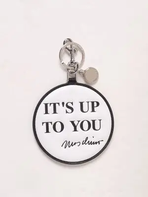 Moschino Key Chain - White