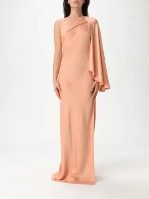 GENNY Asymmetrical Draped Maxi Dress