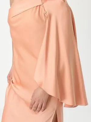 GENNY Asymmetrical Draped Maxi Dress