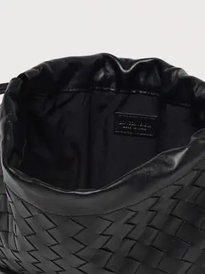 Bottega Veneta Woven Leather Shoulder Bag - Black