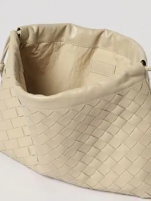 Bottega Veneta Dustbag Intrecciato Calfskin Bucket Bag With Drawstring - Ecru
